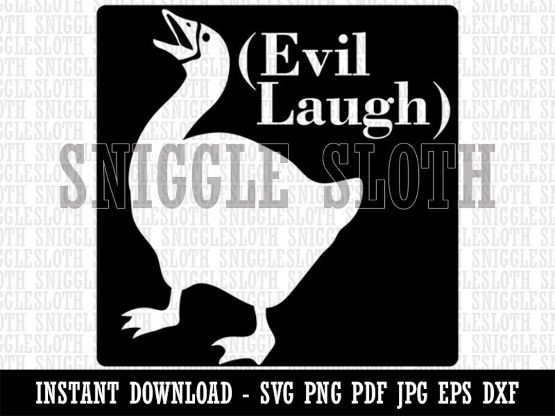 The Goose With an Evil Laugh Clipart Instant Digital Download - Etsy Canada