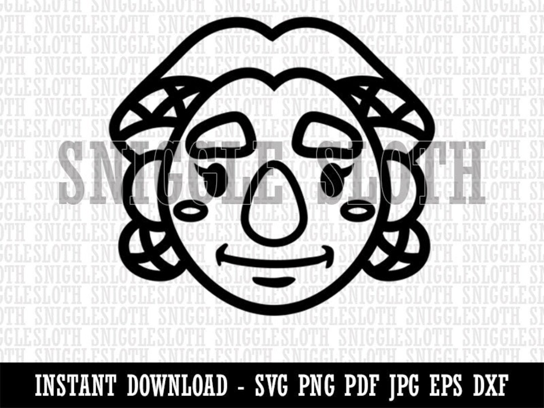 Dwarf Female Character Face Clipart Instant Digital Download SVG EPS ...