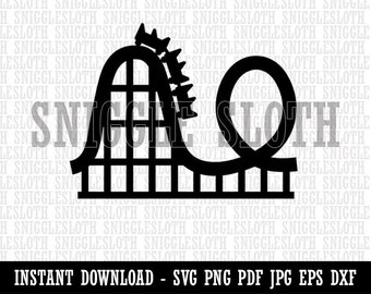 Roller Coaster Svg - Etsy