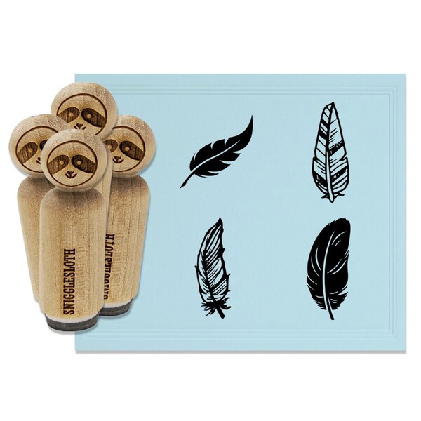Feather Stamp Set - Etsy