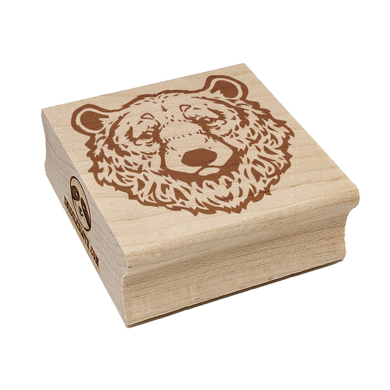 Bear Rubber Stamp - Etsy
