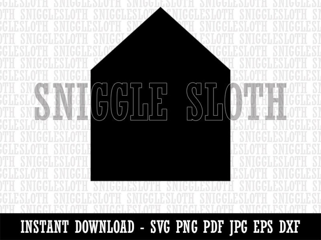 Simple House Solid Clipart Instant Digital Download SVG EPS - Etsy