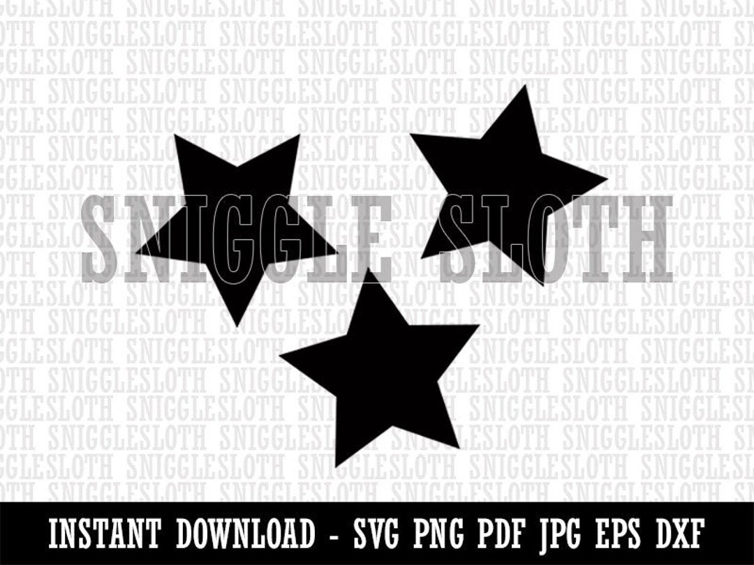 Star Scatter Clipart Instant Digital Download SVG EPS PNG Pdf Ai Dxf ...