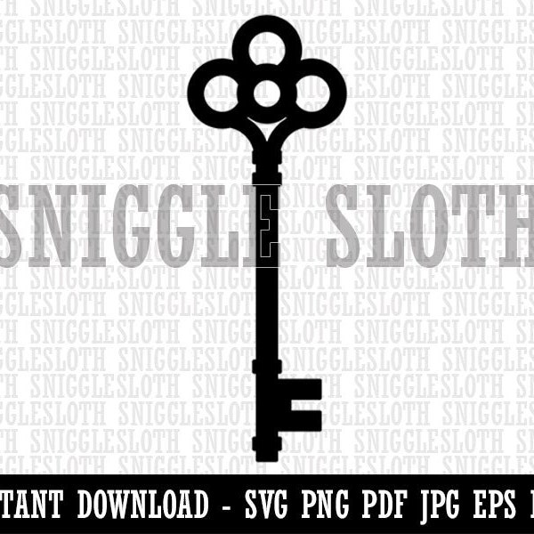 Skeleton Key Clipart - Etsy