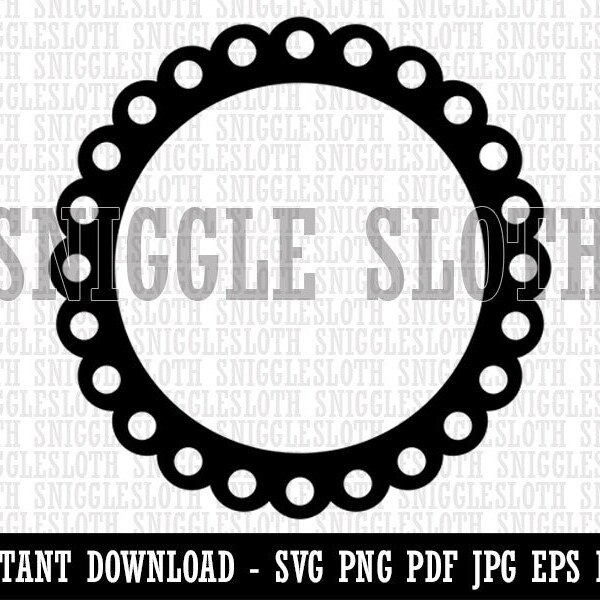 Round Frame Clipart - Etsy