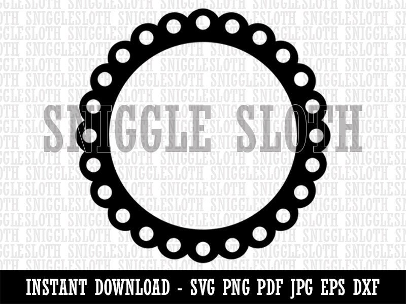 Fancy Round Picture Frame