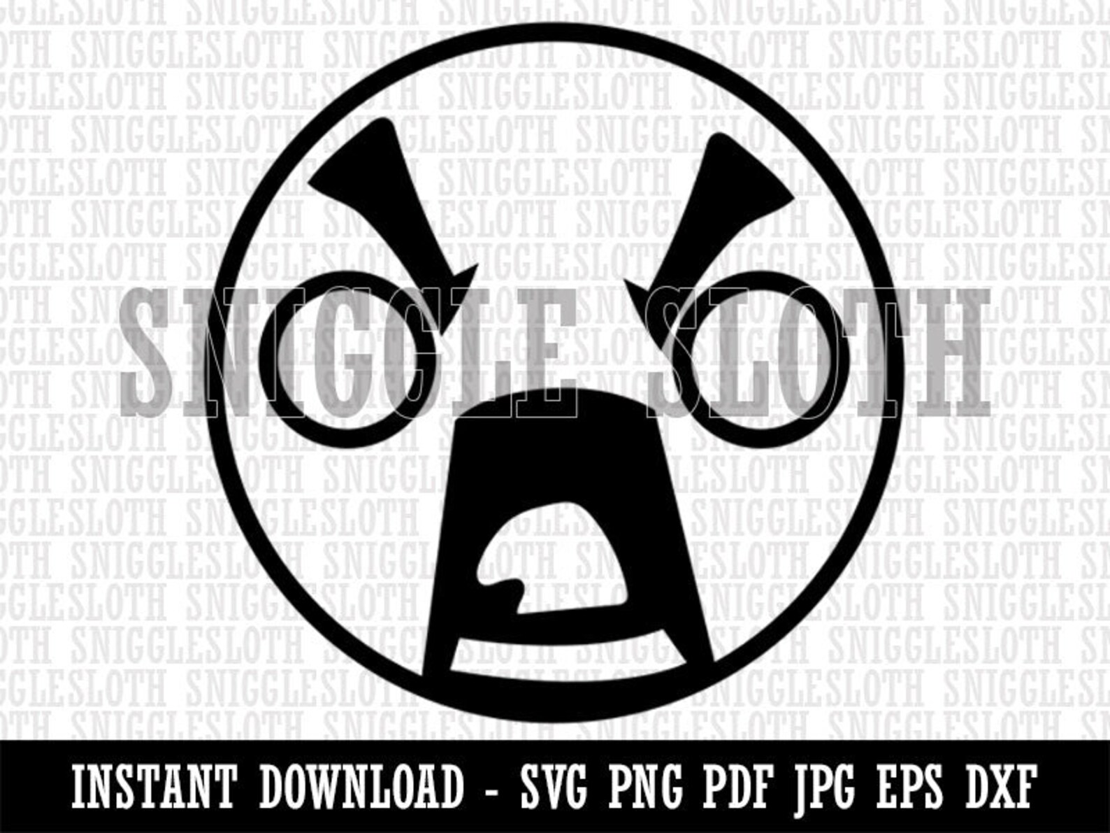 Kawaii Cute Shocked Face Clipart Instant Digital Download SVG | Etsy