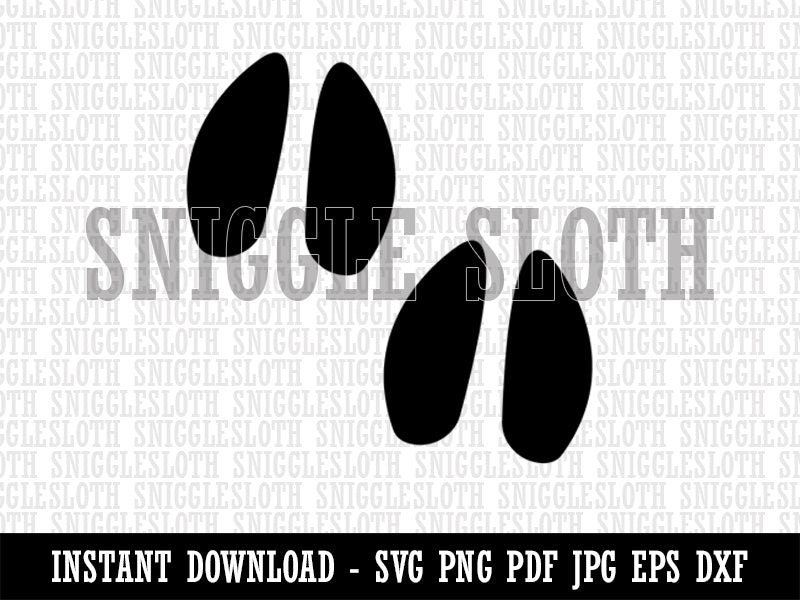 Reading Elk Tracks Clipart