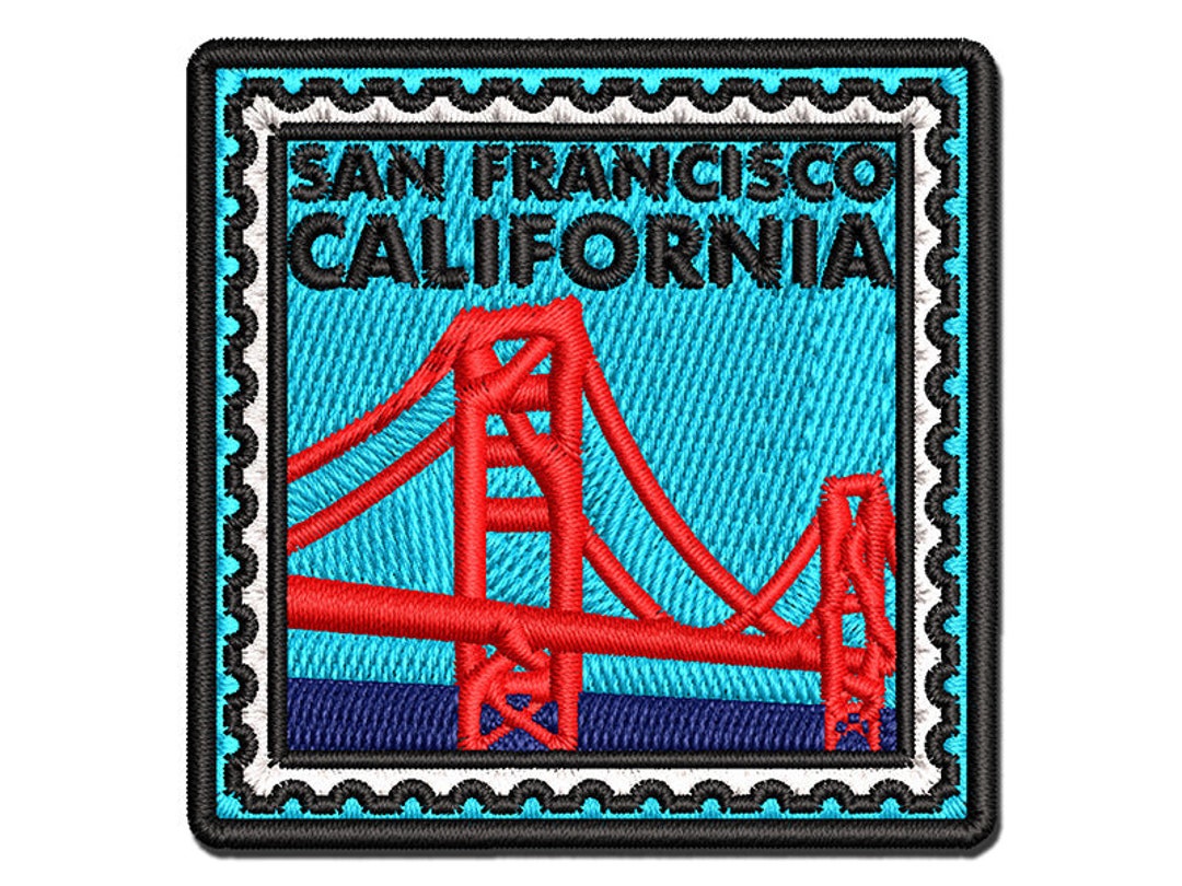 San Francisco California Destination Travel Multi-color Embroidered ...
