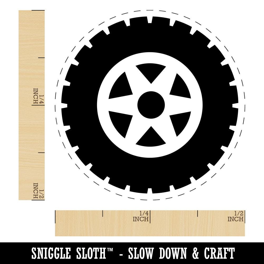 Wheel Tire Icon Rubber Stamp for Stamping Crafting Planners - Etsy