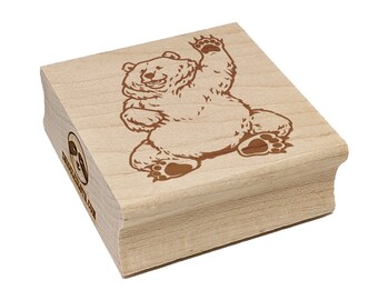 Bear Rubber Stamp | Etsy