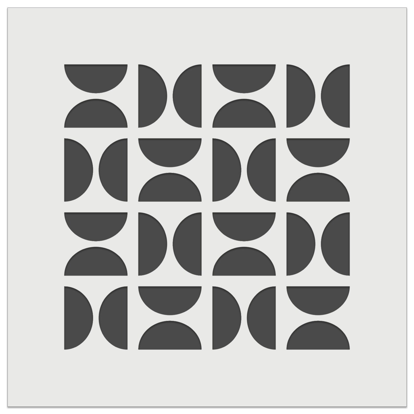 Geometric Half Circle Pattern Wall Cookie DIY Craft Reusable - Etsy