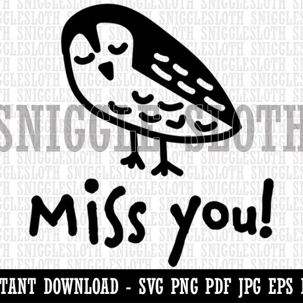 Owl Template for Owl Miss You - Etsy