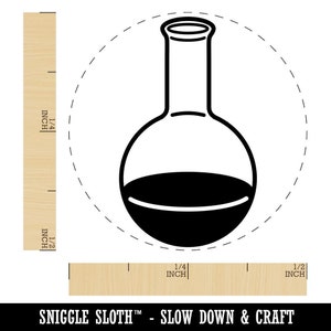 Glass Boiling Flask Chemistry Science Rubber Stamp for Stamping ...