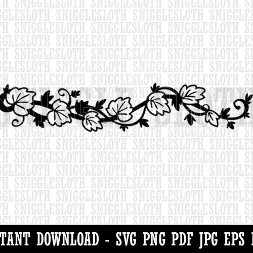 Vines Svg Eps Png Dxf Clipart for Cricut and Silhouette - Etsy