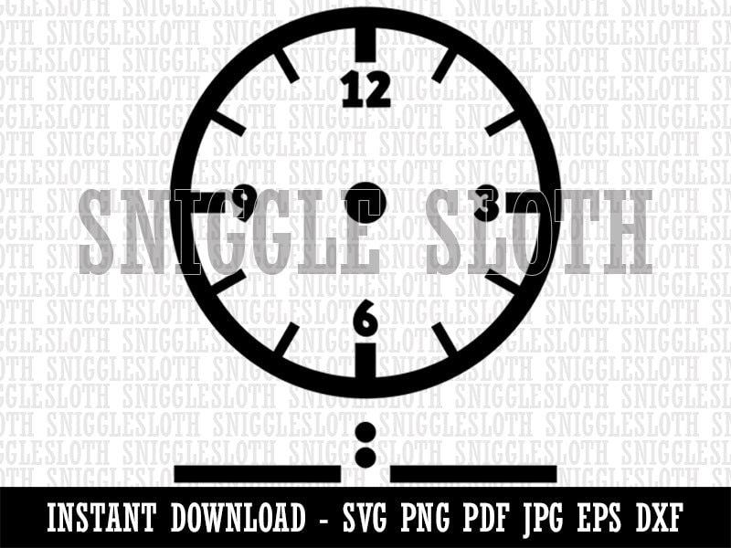 Blank Analog Clock Clip Art