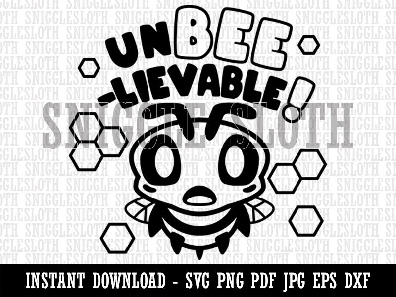 Unbelievable Bee Clipart Instant Digital Download SVG EPS PNG | Etsy