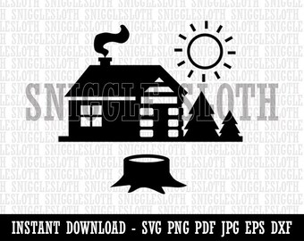 Log Cabin Dxf Files - Etsy