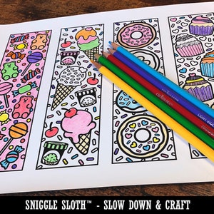 Fun Cats Coloring Bookmarks Instant Digital Download Print Printable ...