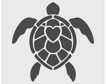 Turtle With Hearts on Shell Laser Cut Out Unfinished Wood - Etsy