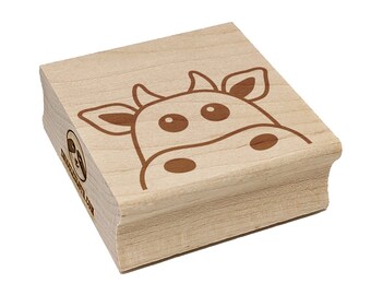 Cow Rubber Stamp | Etsy
