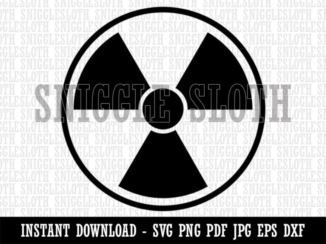 Ionizing Radiation Radioactive Trefoil Symbol Clipart Digital - Etsy