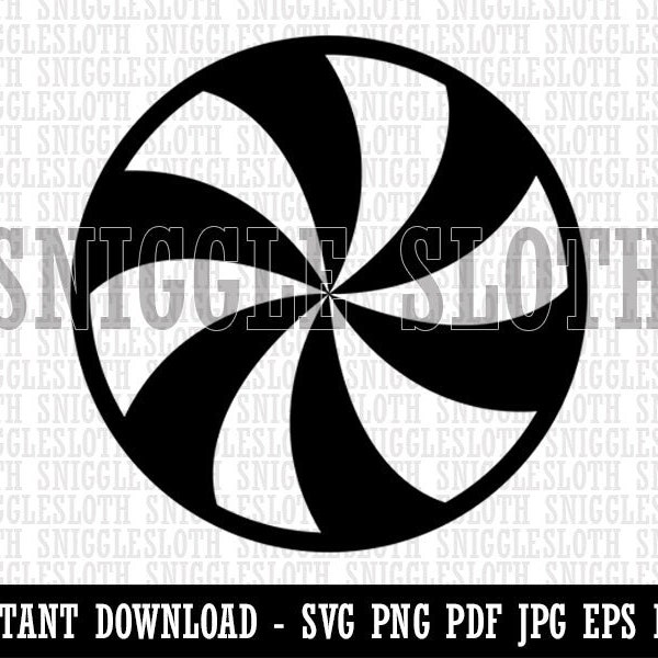 Peppermint Swirl Svg - Etsy