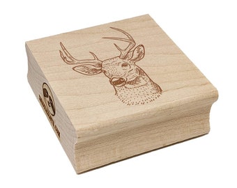 Deer Rubber Stamp | Etsy