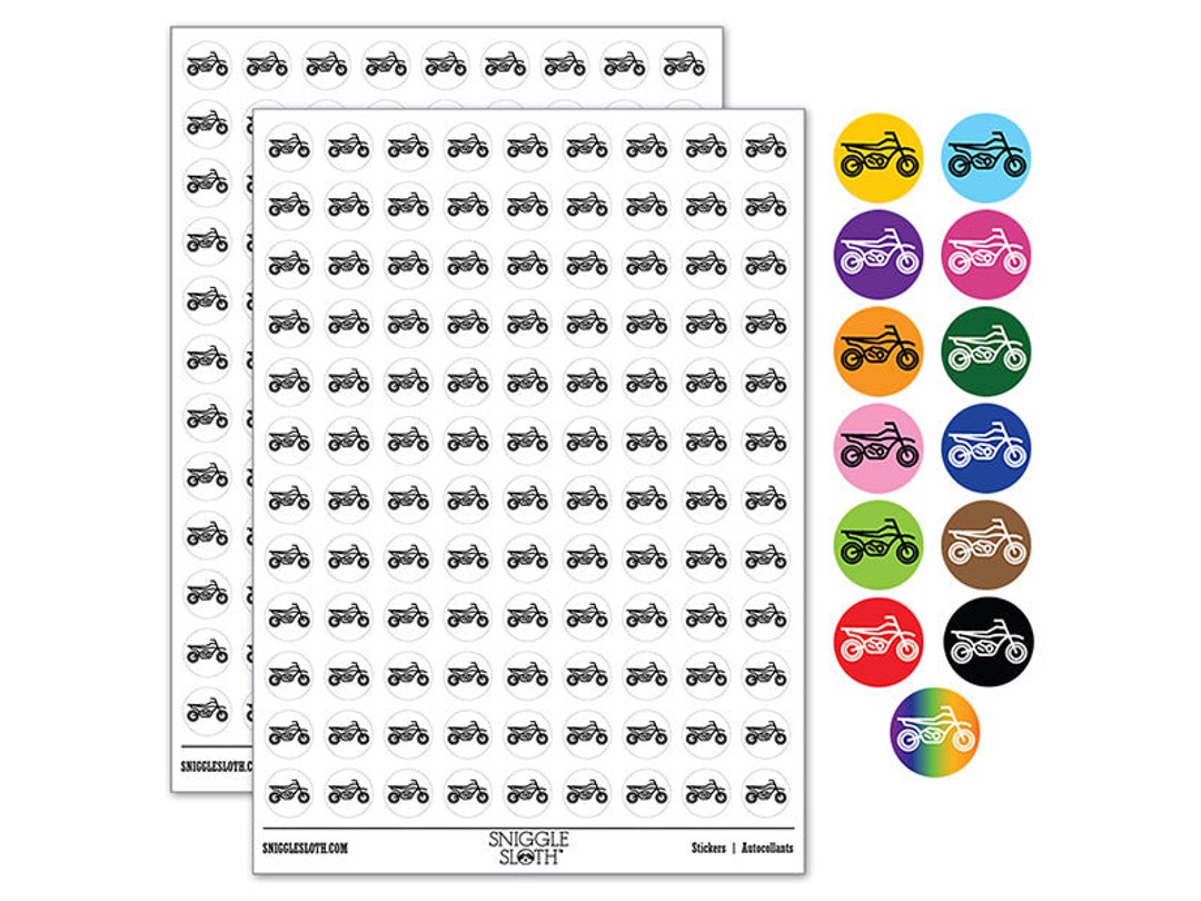 Dirt Bike Off-road Motorcycle Vehicle 200 0.50 Round Stickers - Etsy