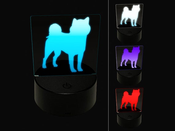 Shiba Inu Dog Solid 3D Illusion LED Night Light Sign - Etsy
