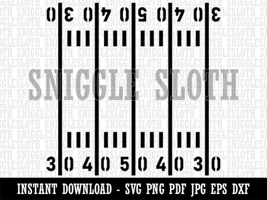 Football Field Yardlines Clipart Instant Digital Download SVG EPS PNG ...
