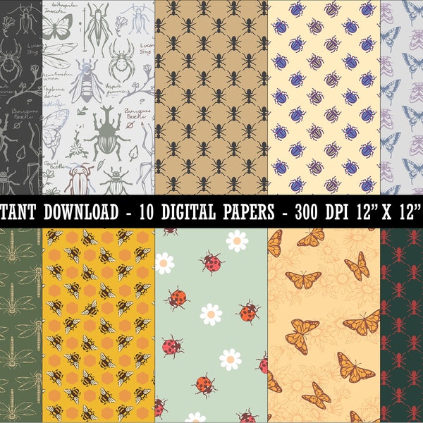 Insects Paper - Etsy