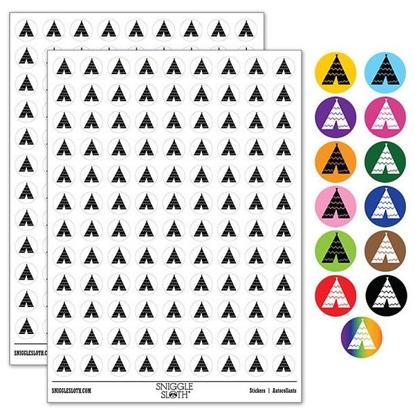 Teepee Stickers - Etsy