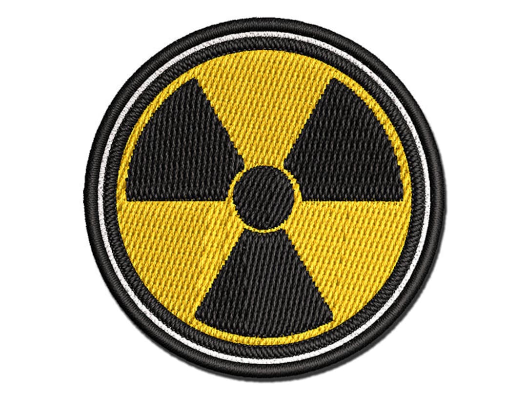 Ionizing Radiation Radioactive Trefoil Symbol Multi-color Embroidered ...