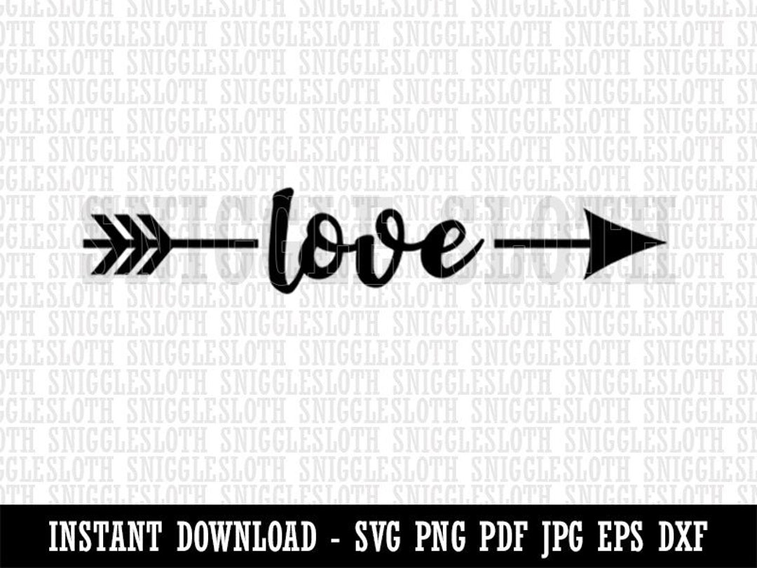 Love Arrow Clipart Instant Digital Download SVG EPS PNG Pdf Ai - Etsy
