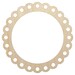 Fancy Scallop Round Frame Unfinished Wood Shape Piece Cutout - Etsy