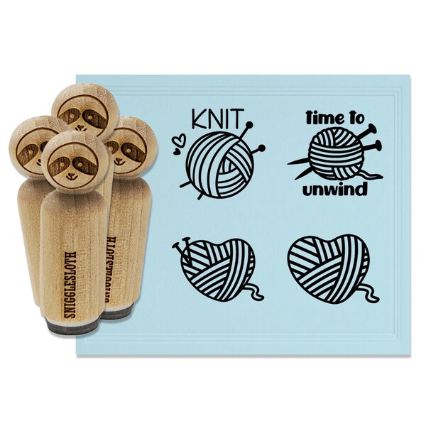 Yarn Rubber Stamp - Etsy