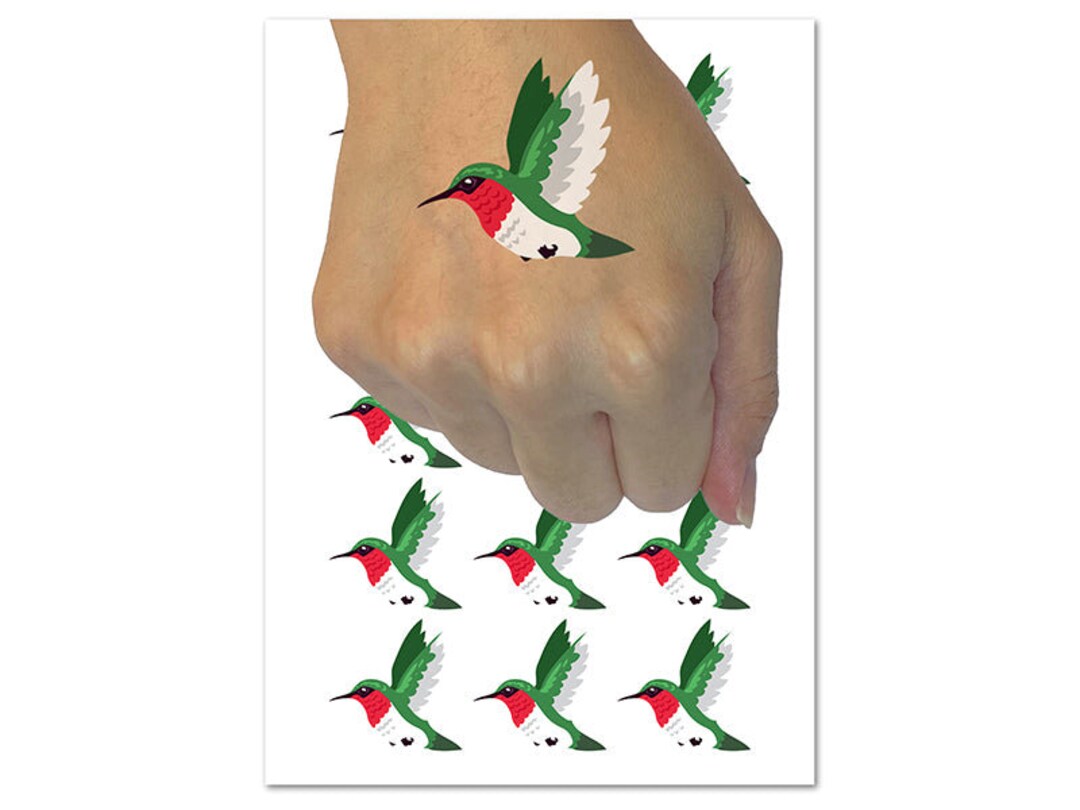 Hummingbird in Flight Temporary Tattoo Water Resistant Fake Body Art ...
