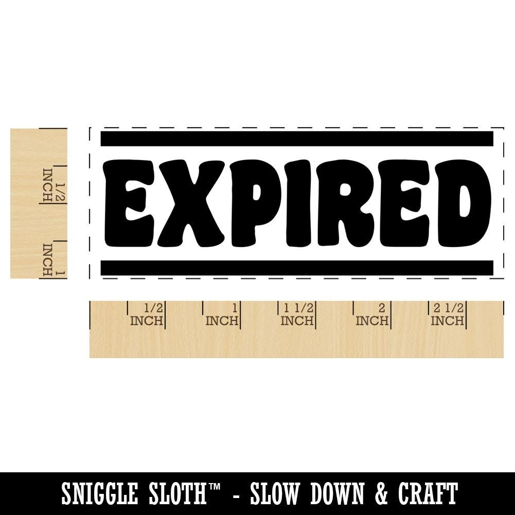 Stamps Paper, Party & Kids Stamping Expired Bold Border Top Bottom Self ...