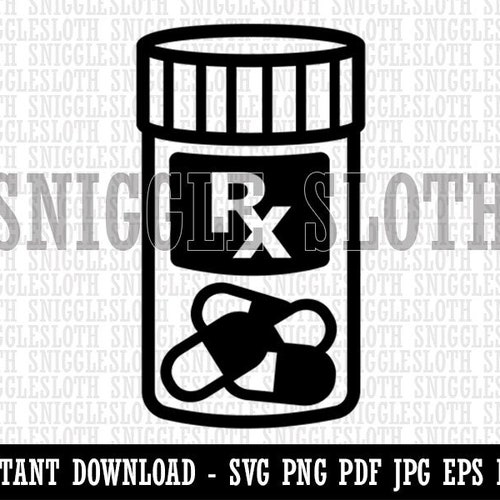 Pills SVG DXF Png Jpg Digital Download Silhouette Cricut - Etsy