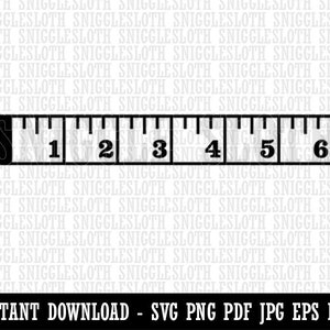 Measuring Tape Sewing inches Not to Scale Clipart Digital Download SVG ...