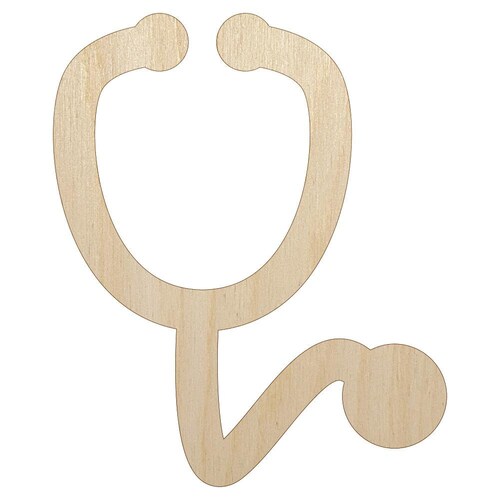 Stethoscope Unfinished Wood Cutout Shape Laser Cut DIY Craft - Etsy