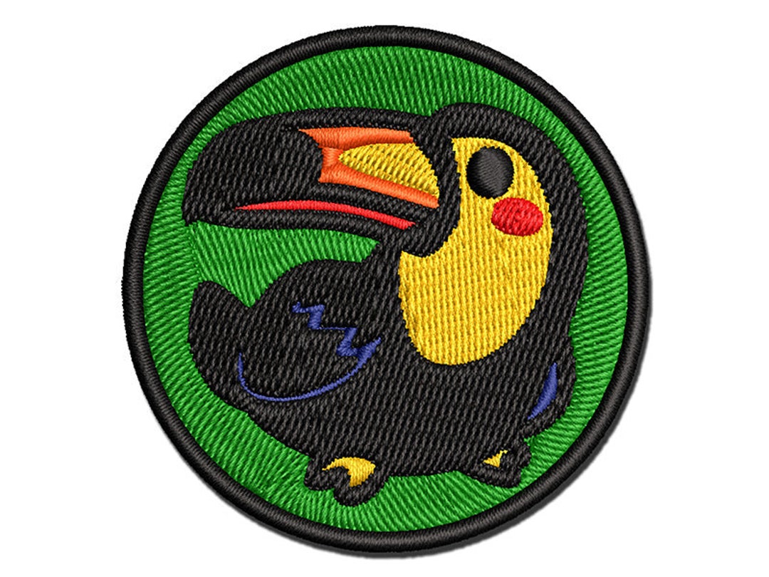 Kawaii Cute Toco Toucan Bird Multi-color Embroidered Iron-on - Etsy