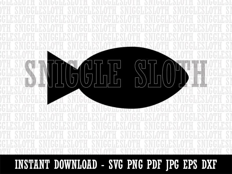Fish Solid Clipart Instant Digital Download SVG EPS PNG Pdf Ai - Etsy