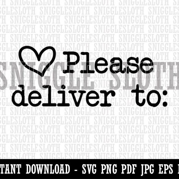 Please Deliver to Digital Clipart - Etsy