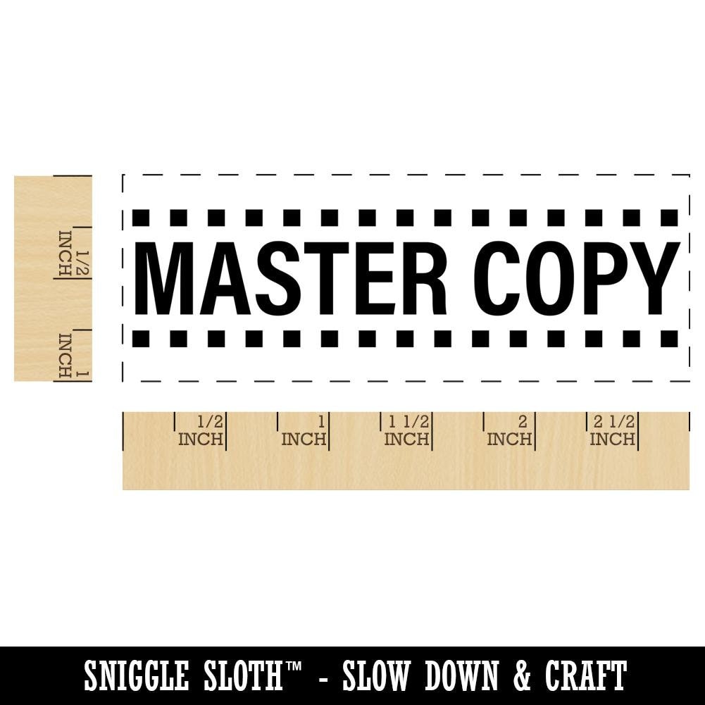Master Copy Document Self-inking Rubber Stamp Ink Stamper for - Etsy