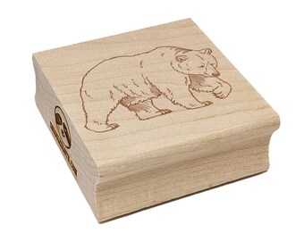 Bear Rubber Stamp | Etsy