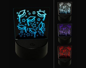 Led Light Graduation Caps - Etsy