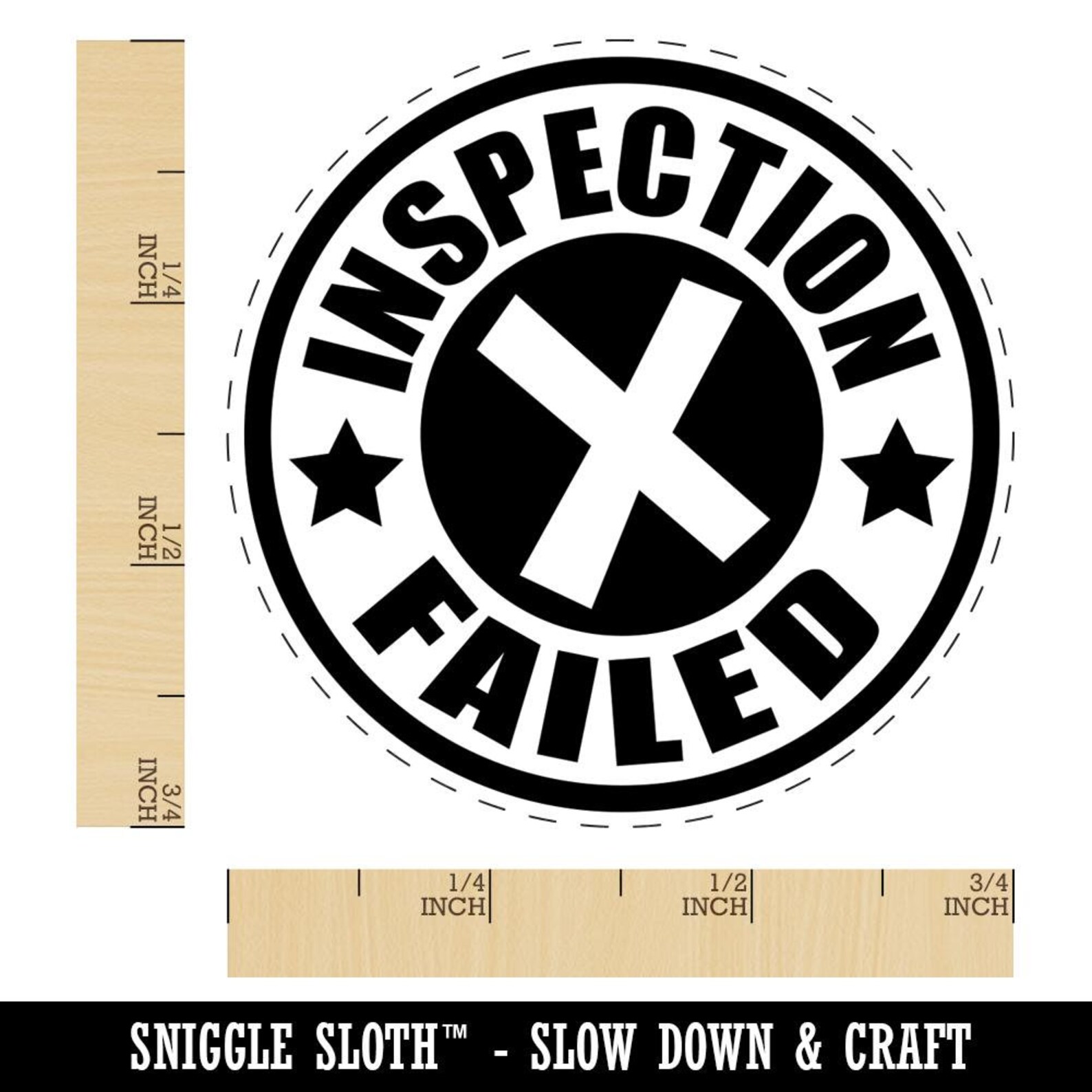 Inspection Failed Rubber Stamp for Stamping Crafting Planners - Etsy UK