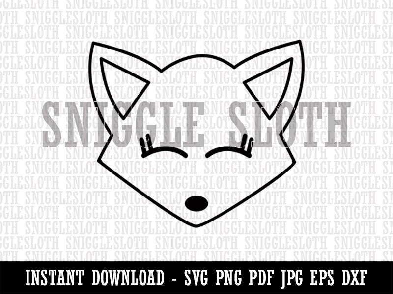 Fox Face Clipart Instant Digital Download SVG EPS PNG Pdf Ai - Etsy